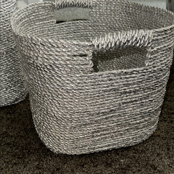 West Elm | Storage & Organization | West Elm Metallic Woven Storage ...